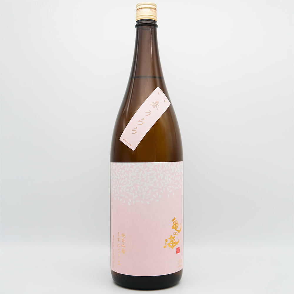 [Sake mail order] Kame no Umi Haru Urara Junmai Ginjo Usunigori Nama 720ml/1800ml - Isobe Liquor ...
